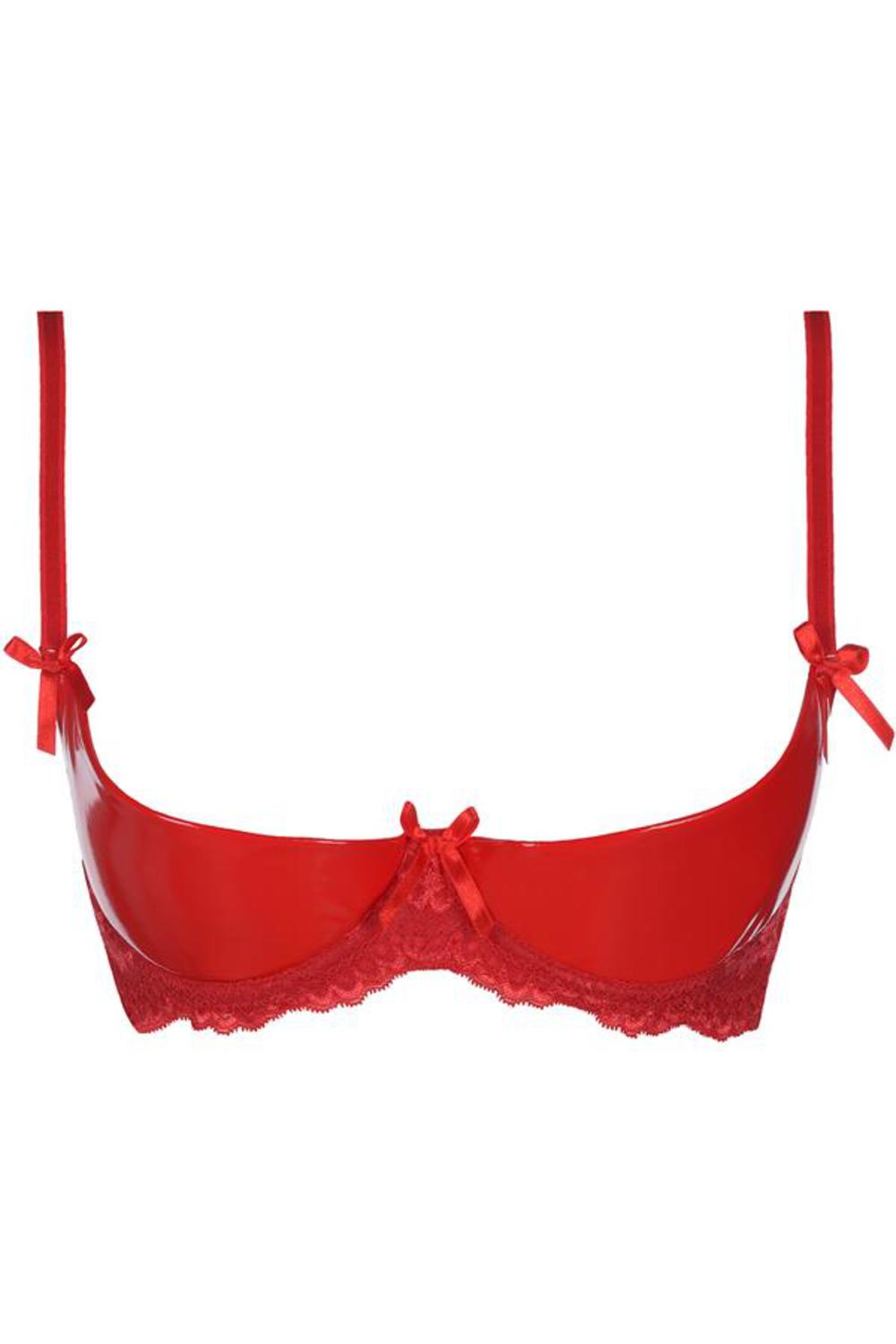 Axami glänzender Hebe-BH mit Satinschleifen verziert | eBay.de