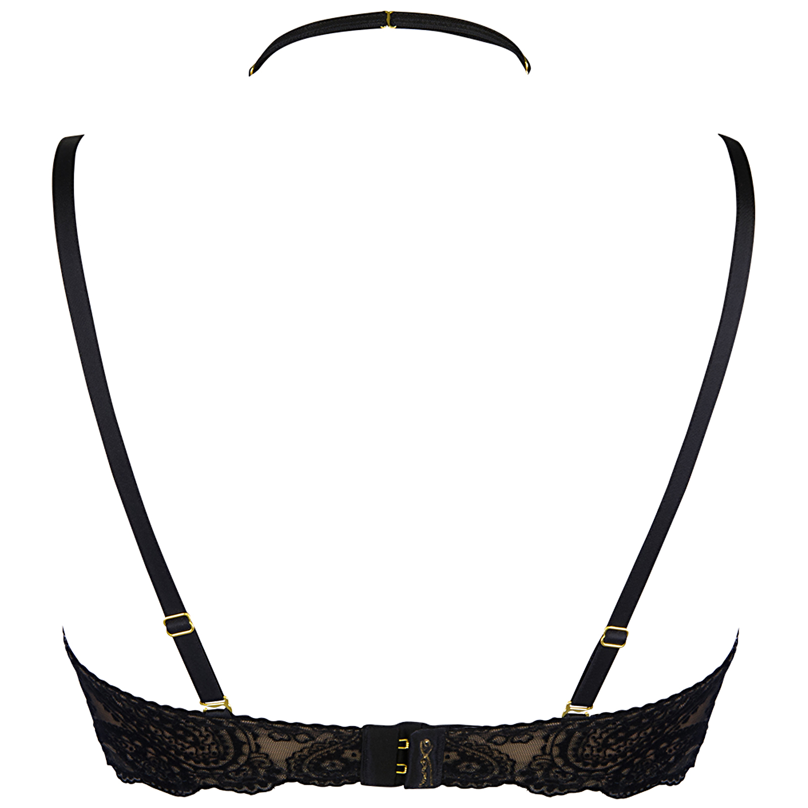 Axami Neckholder Bügel BH mit zarter Spitze auf camelfarbenen Cups | eBay