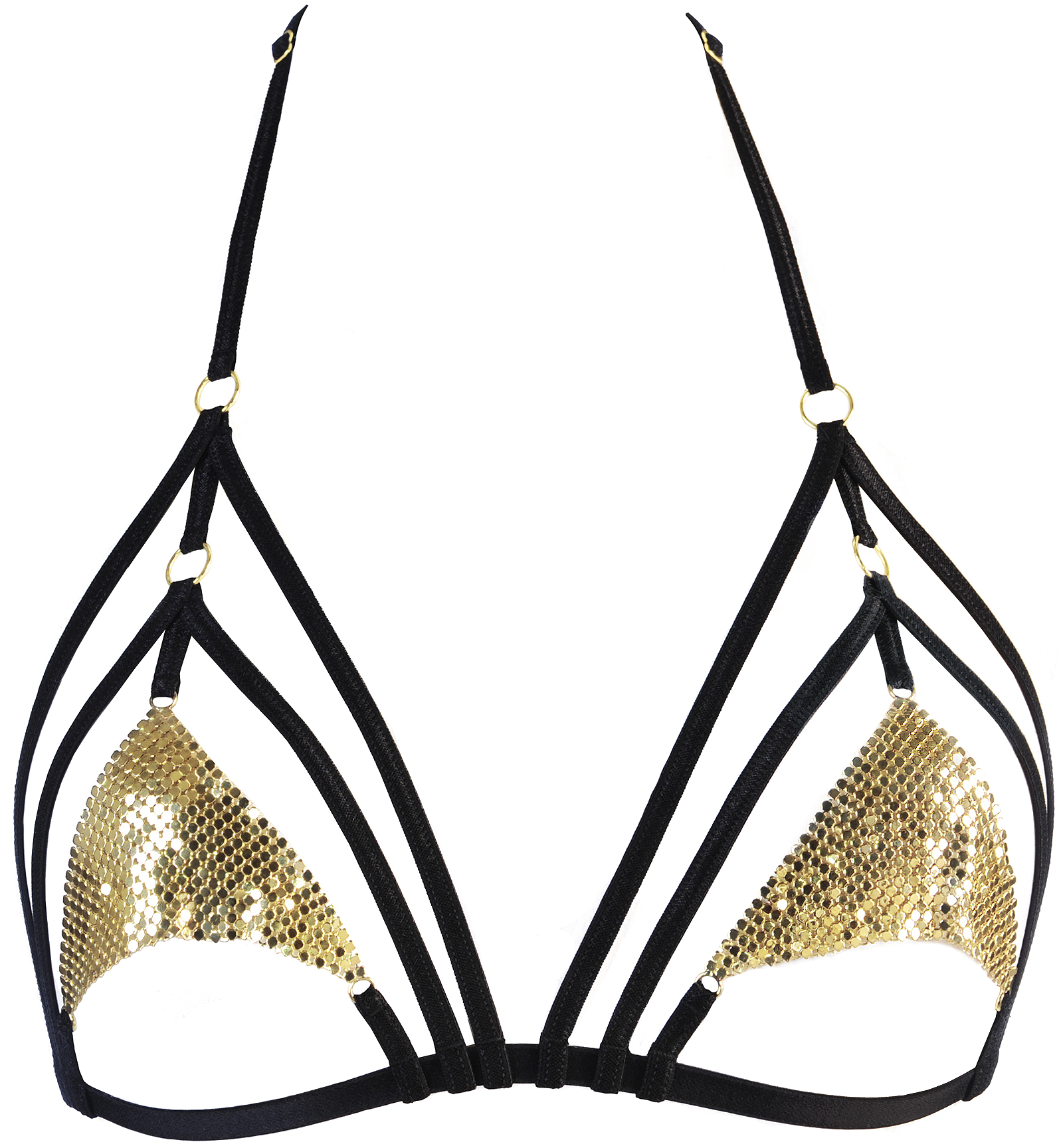 Axami Soft BH Neckholder mit Streifen und Metallringen | eBay.de